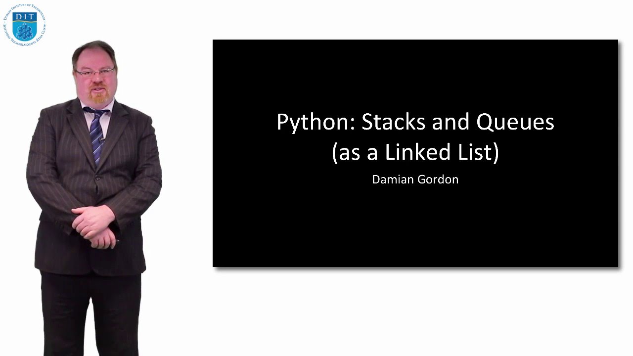 Python: Using a Linked List to represent Stacks and Queues