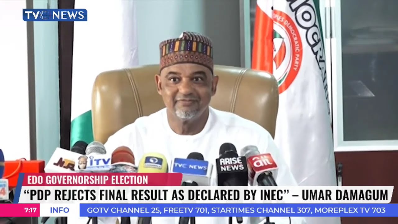 PDP Rejects Final Result As Declared By INEC - Umar Damagum
