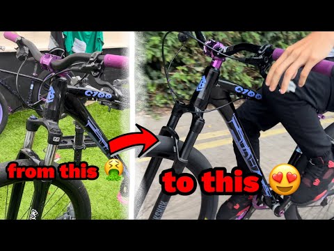 MAKING THIS C100 INTO A SICK WHEELIE BIKE!!! #vlog36