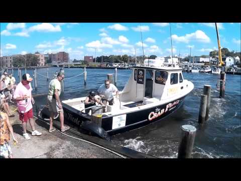 Boat docking at Brew River
