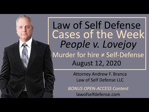 Law of Self Defense