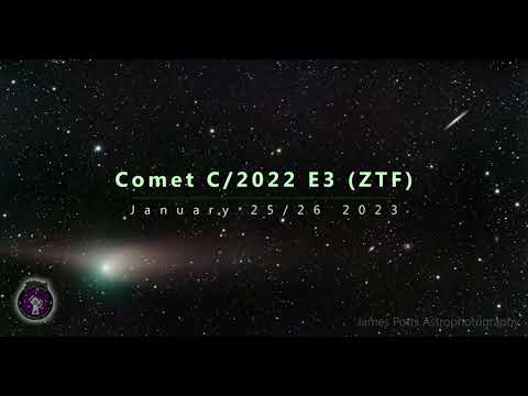 Comet C/2022 E3 (ZTF) Jan25/26 Timelapse