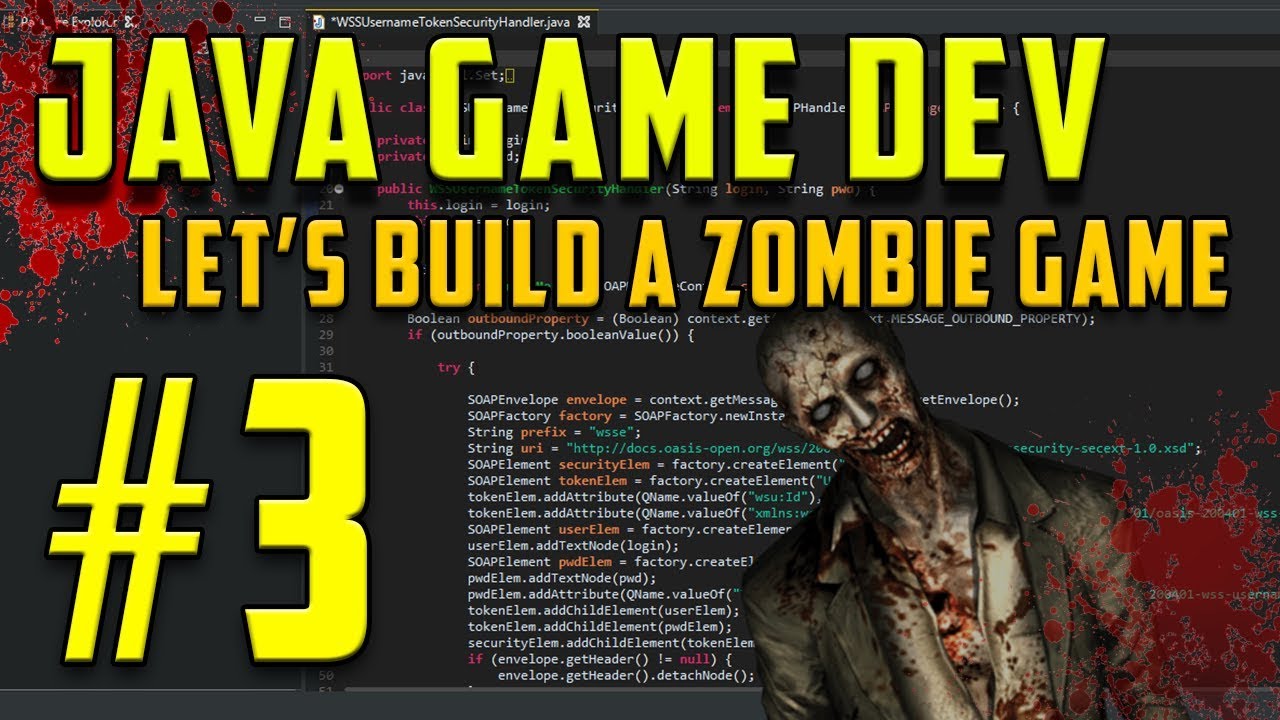 Java Programming: Let's Build a Zombie Game #3
