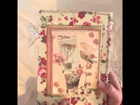 Flip Through of Pretty Pink Shabby Chic Journal #junkjournalideas #junkjournal
