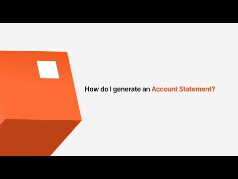How to Generate an Account Statement with the new GTWorld App.