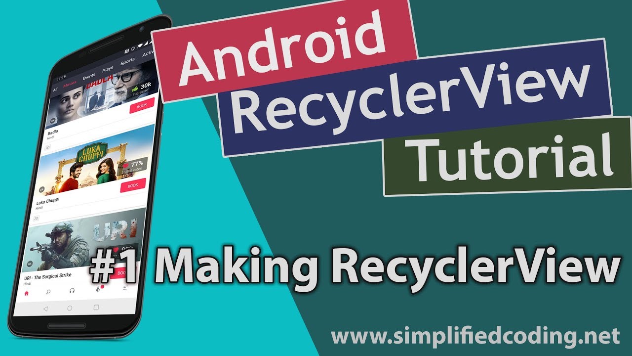 #1 Android RecyclerView Tutorial - Creating RecyclerView