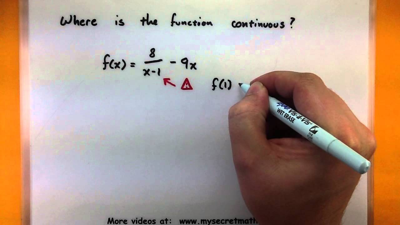Calculus - Continuous functions