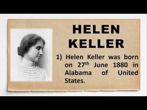 10 Lines on Helen Keller in English | Few Lines on Helen Keller in English | Life Story