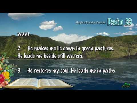 PSALM 23:1-6 ENGLISH STANDARD VERSION | THE BOOK OF PSALM | PSALM 1-150.