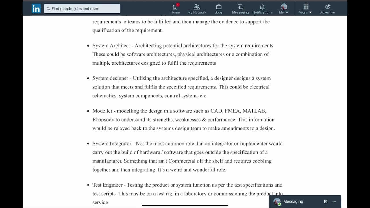 The role of a Systems Engineer
