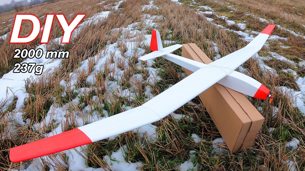 How to make 2000mm RC motor glider DIY