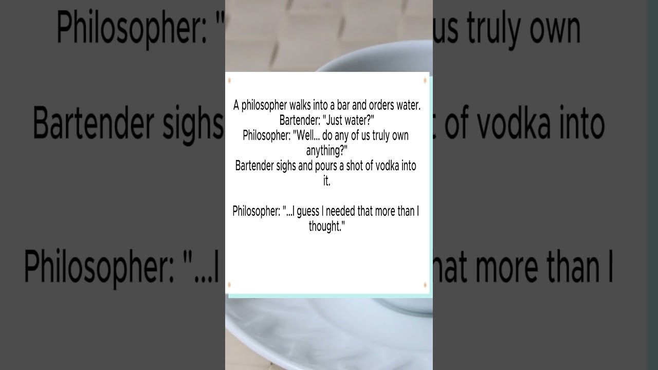 The Philosopher and the Bar #memes  comedy #tarotreading #humor #funny #manifestation #newvideo