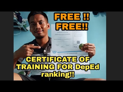HOW TO GET FREE TRAINING CERTIFICATE SA TESDA ONLINE|EASY TIPS|NC II