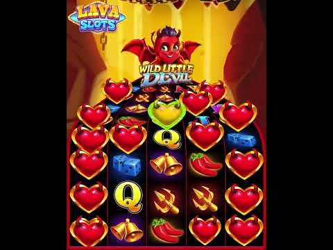 Play thrilling slot games with the Wild Little Devil | Download LAVA Slots in the comment below