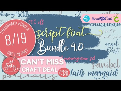 Best of Script Fonts for Crafters from So Fontsy!