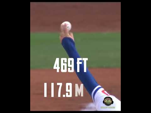 Aaron Judge home run went 469 FT & 117.9 MPH #baseball