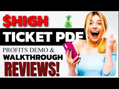 🔥High Ticket PDF Profits Review ✅ Prices, Costs, Pros & Cons, And Best Bonuses!