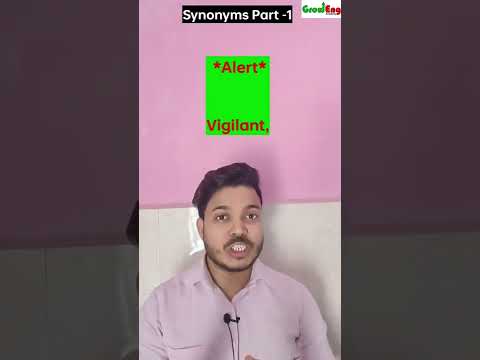 Synonyms for Alert | Vocabulary | GrowEng Academy