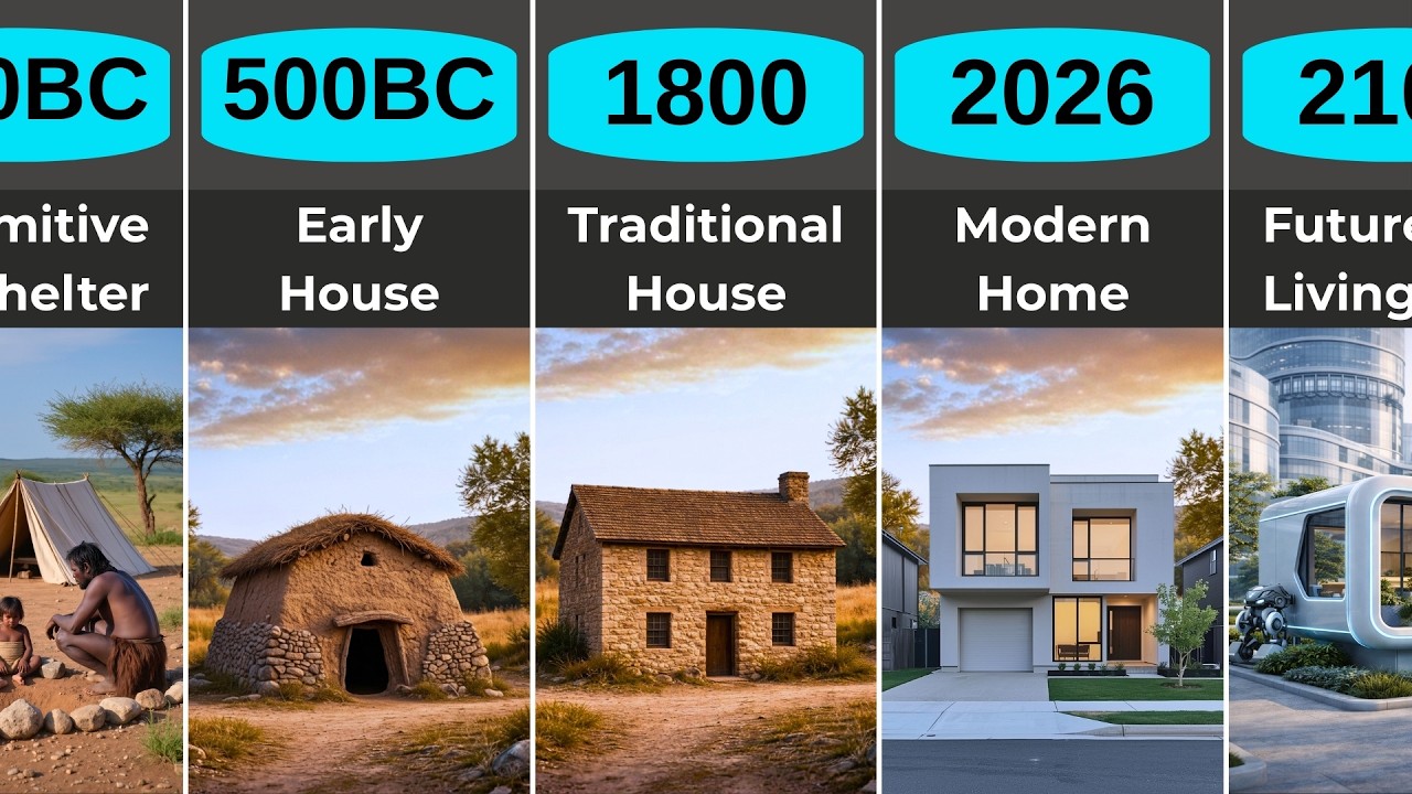 Evolution of Homes | 100,000 Years