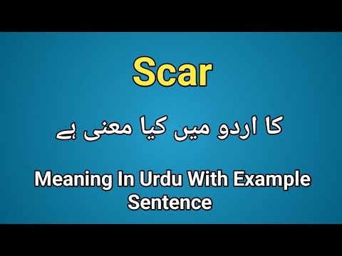 Scar meaning in urdu/hindi |scar k kya matlab hai |scar in sentence | How to pronounce scar