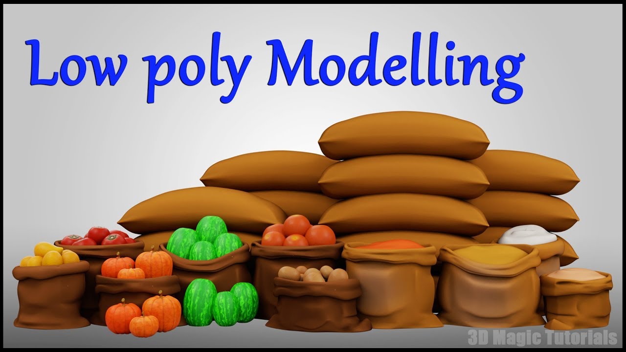 3D Maya Tutorial _ How to Create a Low poly Modelling