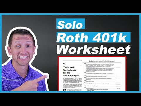 Solo Roth 401k contribution calculation for small business owner (step by step) FULL WALKTHROUGH