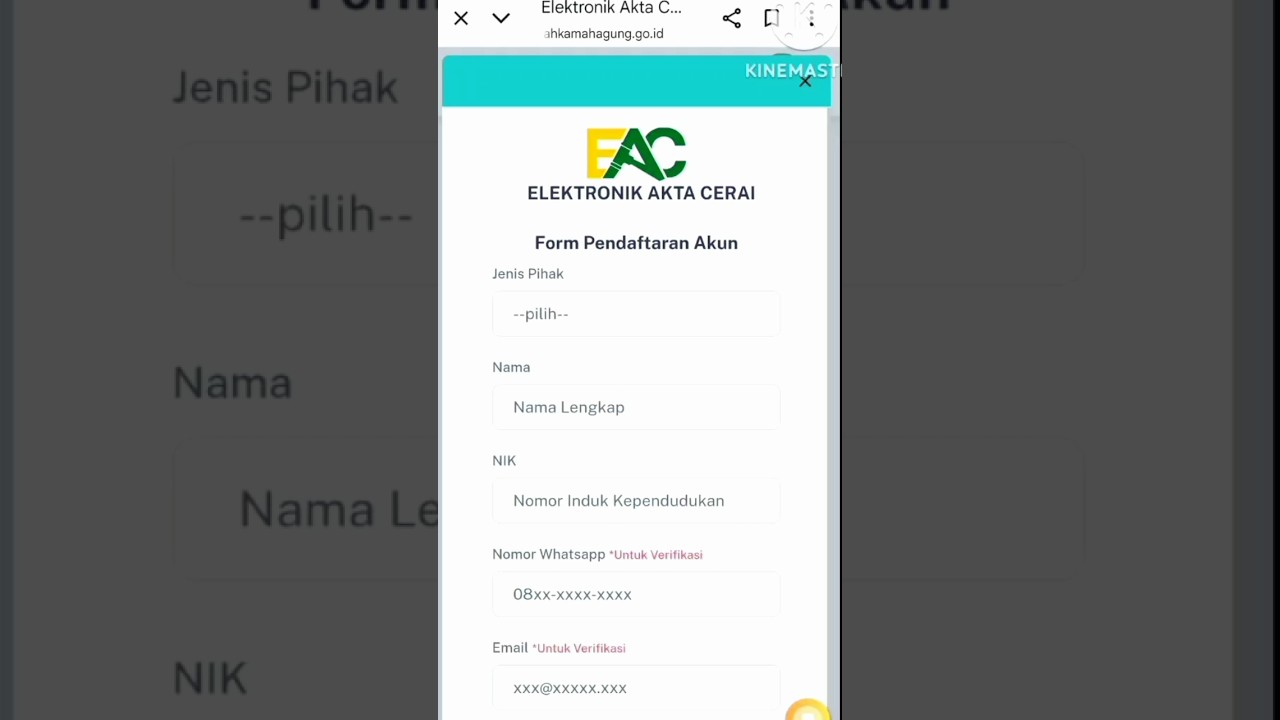 EAC: Elektronik Akta Cerai