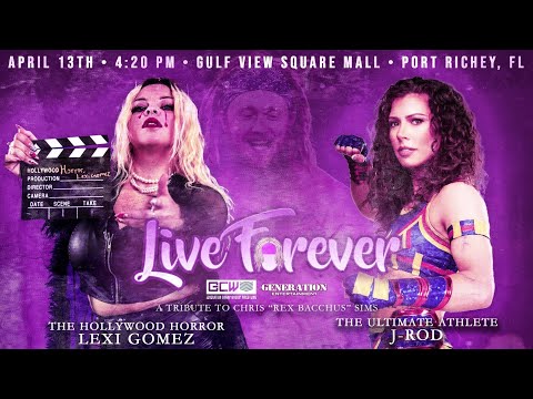The Hollywood Horror Lexi Gomez v. The Ultimate Athlete J-Rod. Women's Pro Wrestling.
