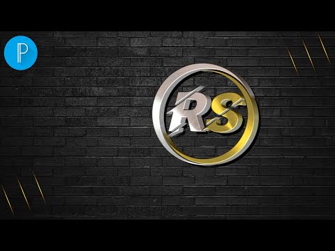 Pixellab R S Logo Design 3D