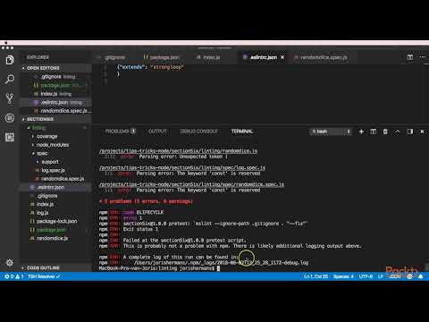Learn Tips Tricks and Techniques for Node js Development Linting | packtpub com - Mind Luster