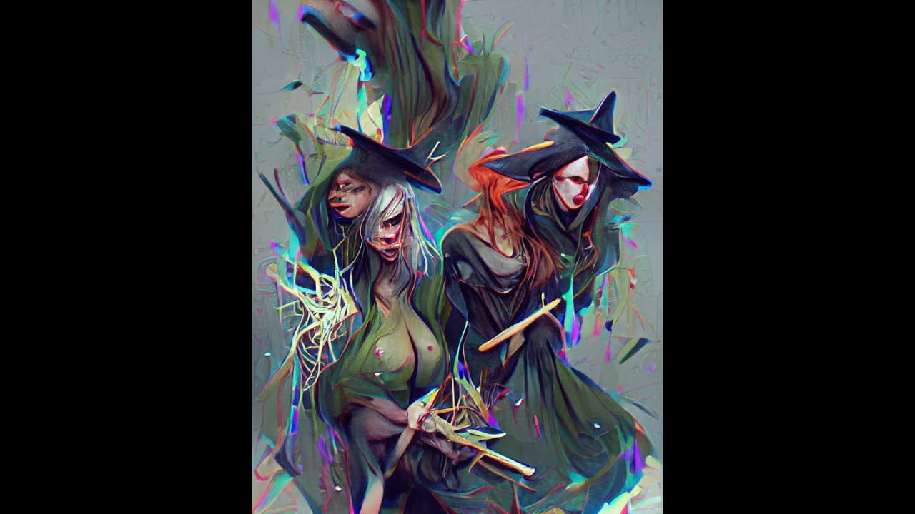 The Most Nostalgic timelaps Splintered Witches | Artstation painting #artlovers #shorts