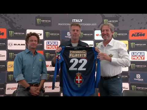Press Conference MXGP of Italy 2023 Prince Emanuele Filiberto of Savoy