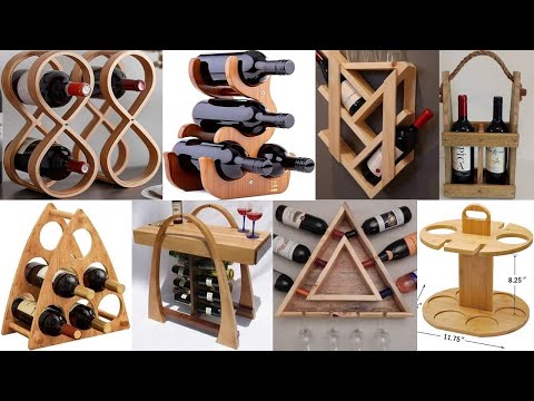 Wooden wine display rack and wine storage ideas /Creative wine rack ideas to try now!