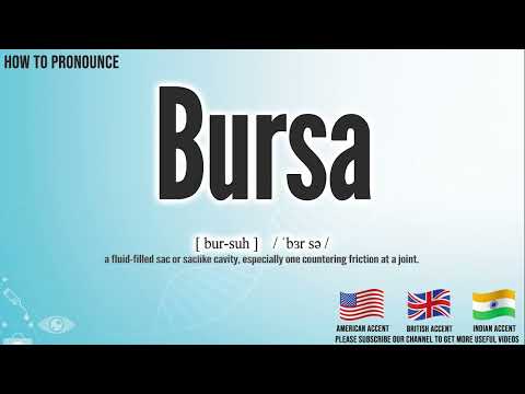 Bursa Pronunciation | How to Pronounce (say) Bursa CORRECTLY | Meaning Definition