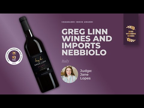 Greg Linn Wines and Imports Nebbiolo | 2025 SCA Gold Winner