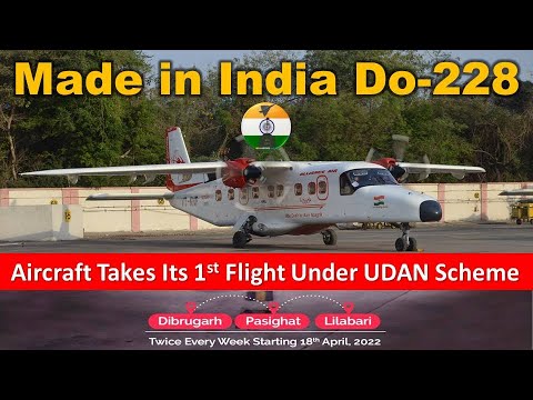 Made in India Do-228 aircraft takes its 1st flight under UDAN scheme