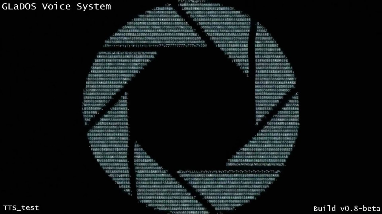 GLaDOS TTS Voice test