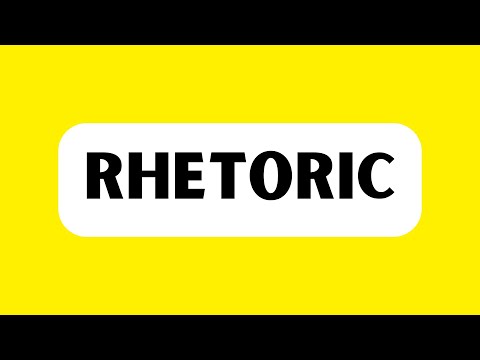 How to Pronounce Rhetoric (Correctly)