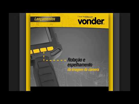 Câmera de Inspeção Boroscópio 8 MM Display 2,4 POL VONDER
