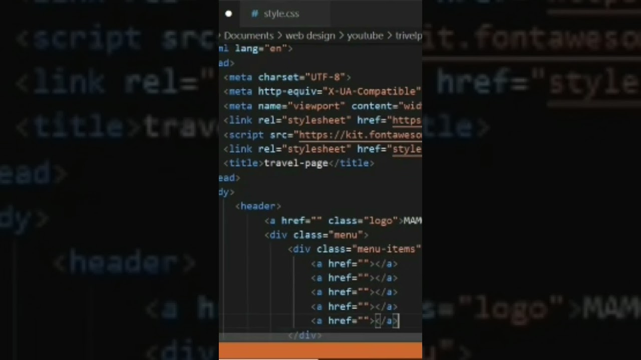 how to make a responsive travel agency website using HTML, CSS and Javascript part 1
