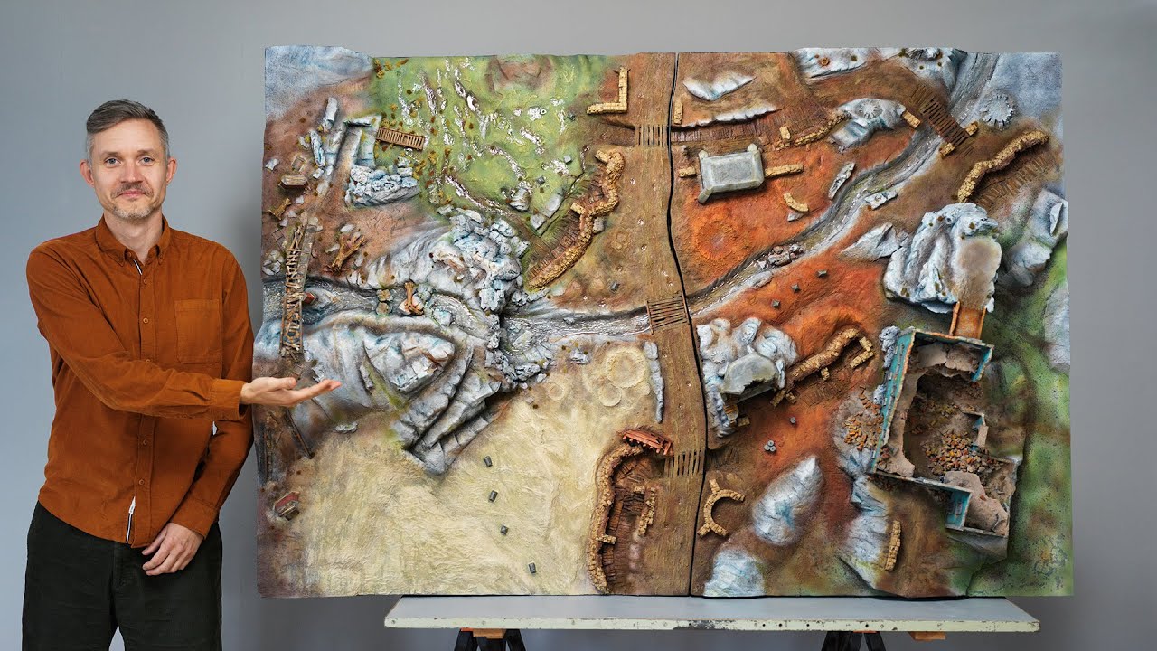 Epic scenic wargaming board