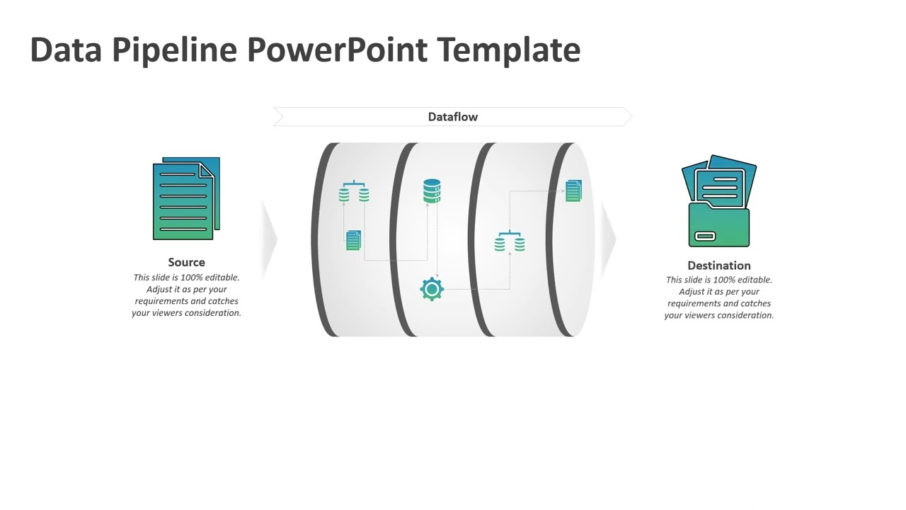 Data Pipeline PowerPoint Template | Kridha Graphics