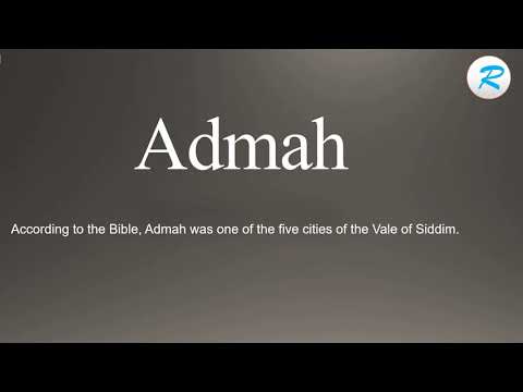 How to pronounce Admah
