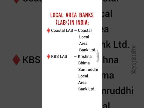2 Local Area Banks in India (LAB) #generalknowledge #bank #facts