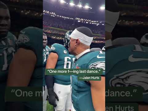 Jalen Hurts ahead of the Super Bowl (via @Philadelphia Eagles)