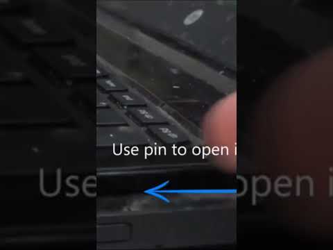💿How to eject a stuck CD drive from laptop?#shorts #cdplayer