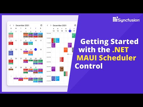 Getting Started with the .NET MAUI Scheduler Control
