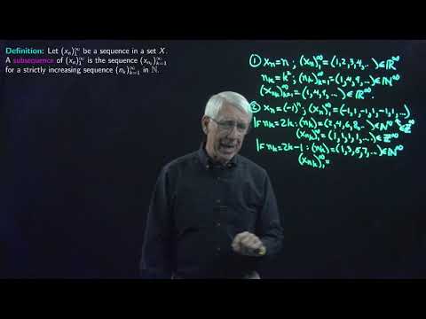 Lecture 20(C): Bounded Sequences: The Bolzano-Weierstrass Theorem