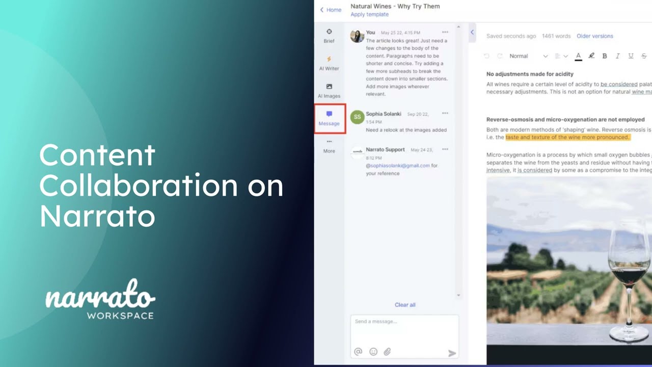 Content Collaboration on Narrato