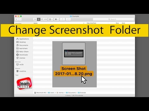How to Change Screenshots Save Folder Location on MacOS (Screen Capture, Print Screen)